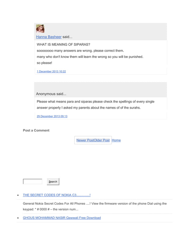 General knowledge of the Quran and Islam for kids | DOCX | Islam ...