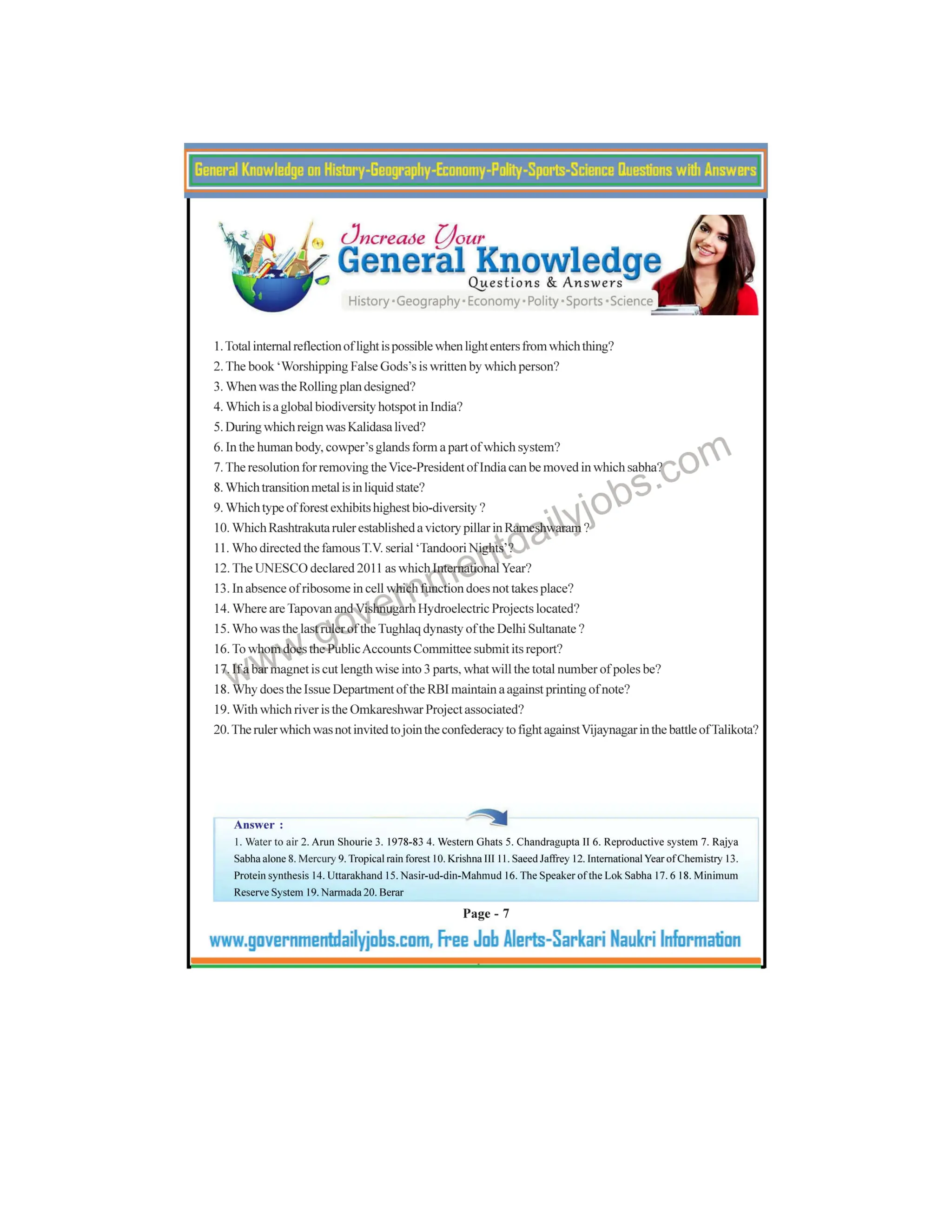 General Knowledge Questions with Answers-1.pdf | Education