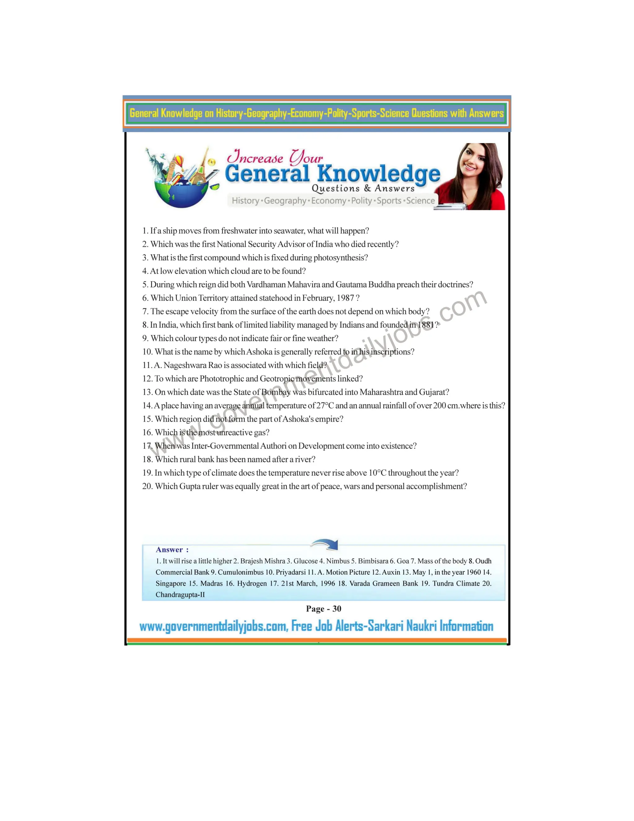 General Knowledge Questions with Answers-1.pdf | Education