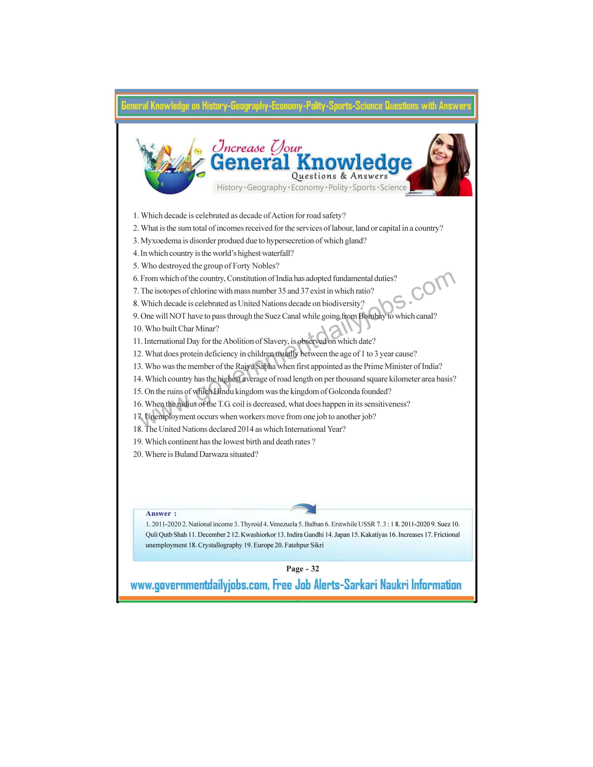 General Knowledge Questions with Answers-1.pdf | Education