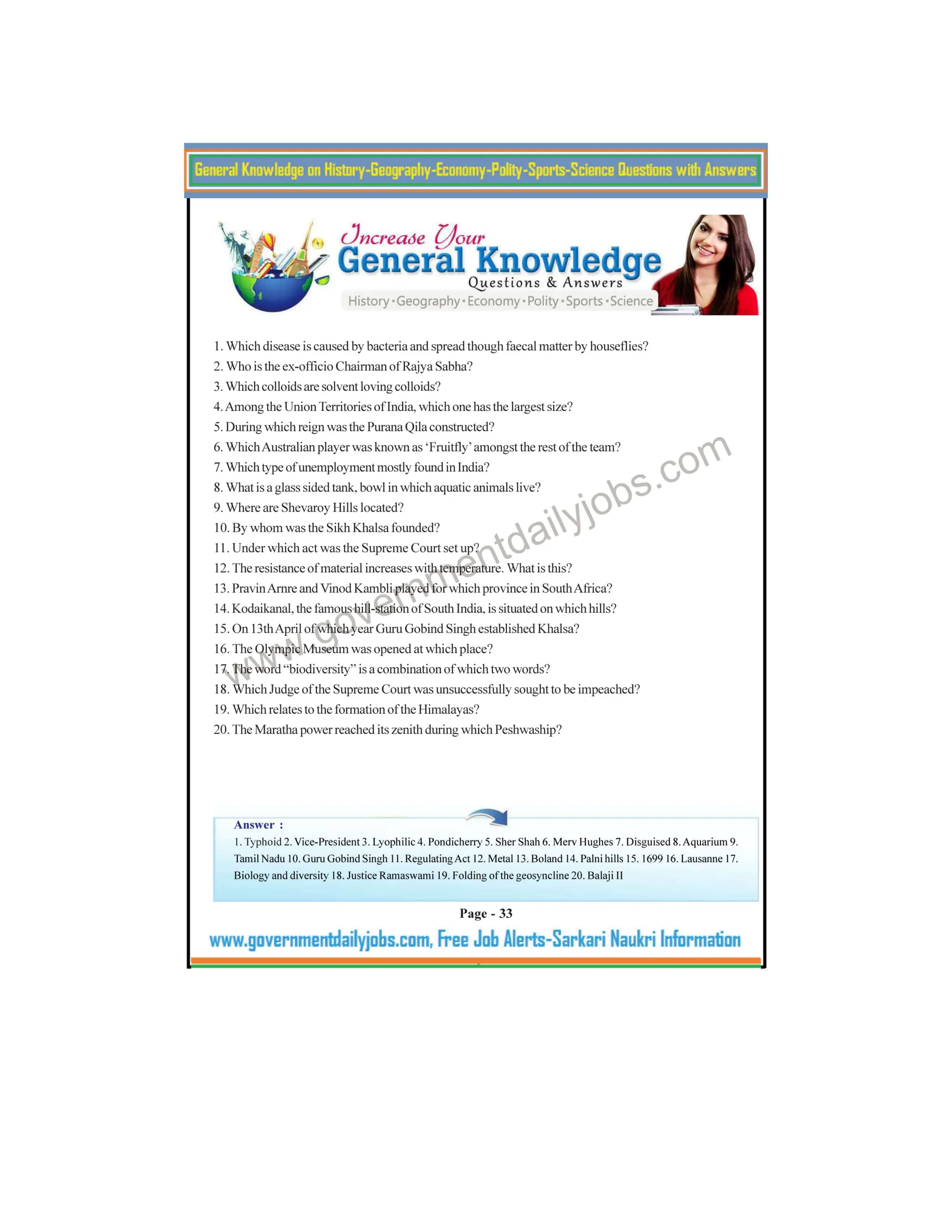 General Knowledge Questions with Answers-1.pdf | Education
