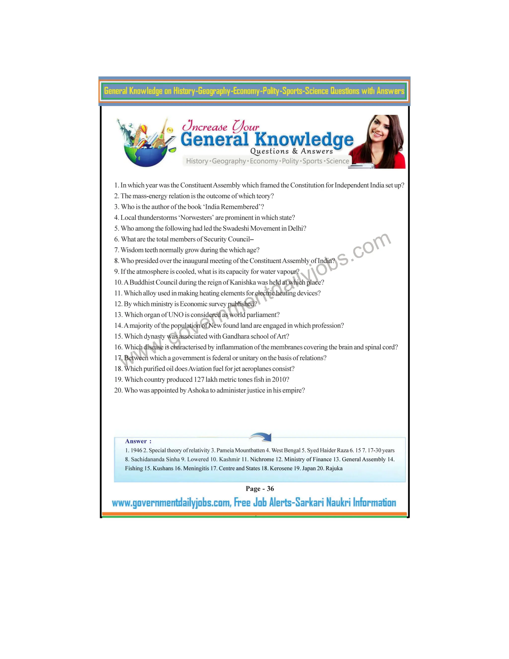 General Knowledge Questions with Answers-1.pdf | Education