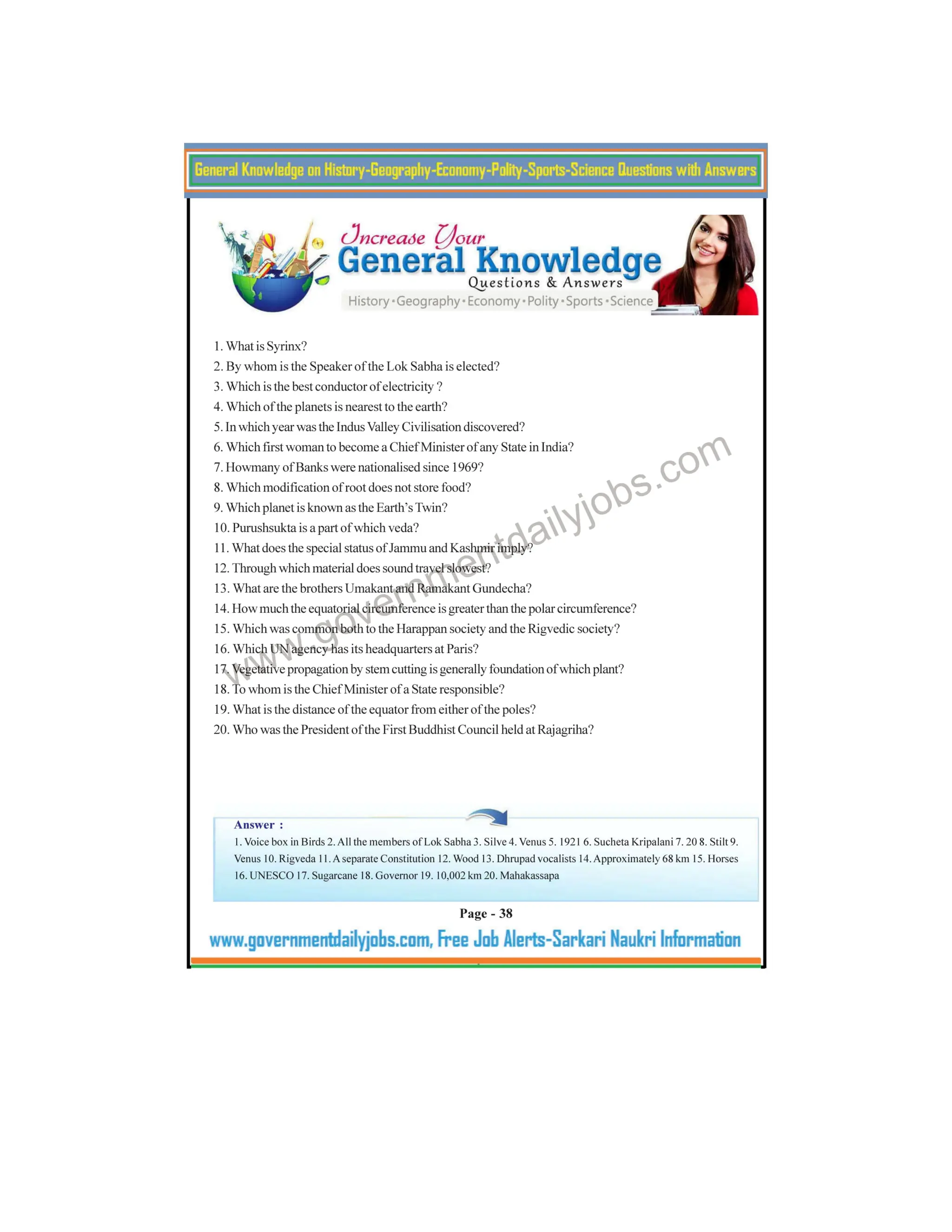 General Knowledge Questions with Answers-1.pdf | Education