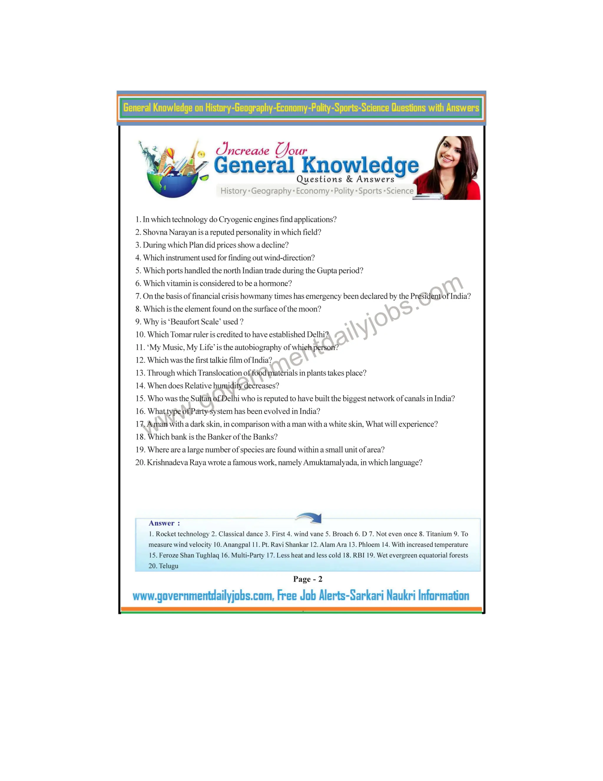 General Knowledge Questions with Answers-1.pdf | Education