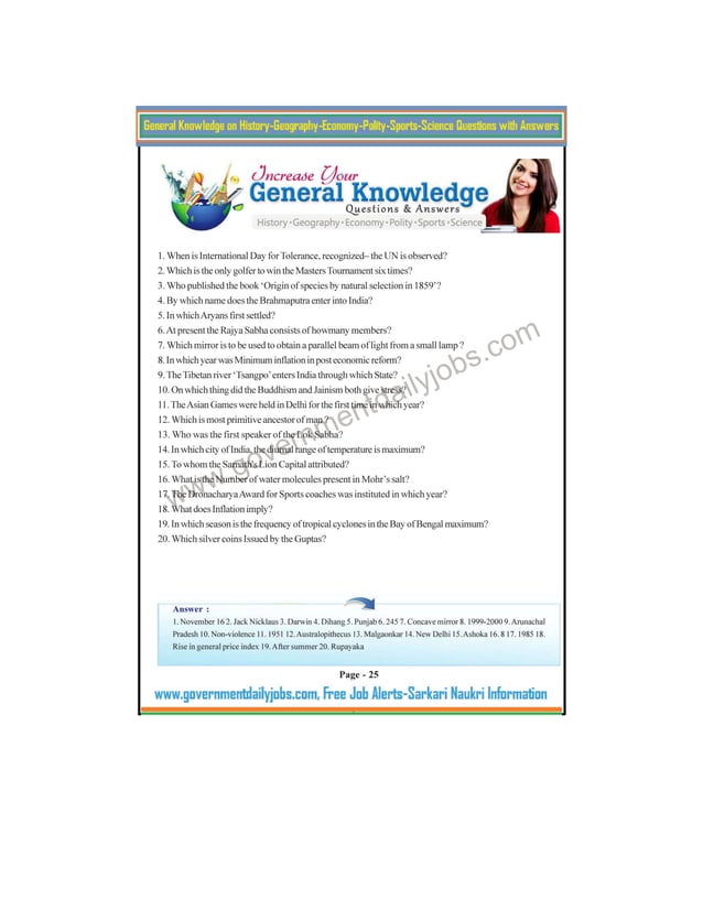 General Knowledge Questions with Answers-1.pdf | Education