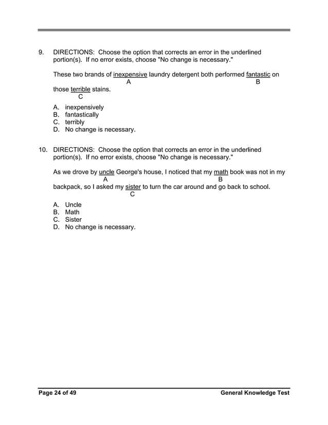 General Knowledge Review 2nd edition | PDF