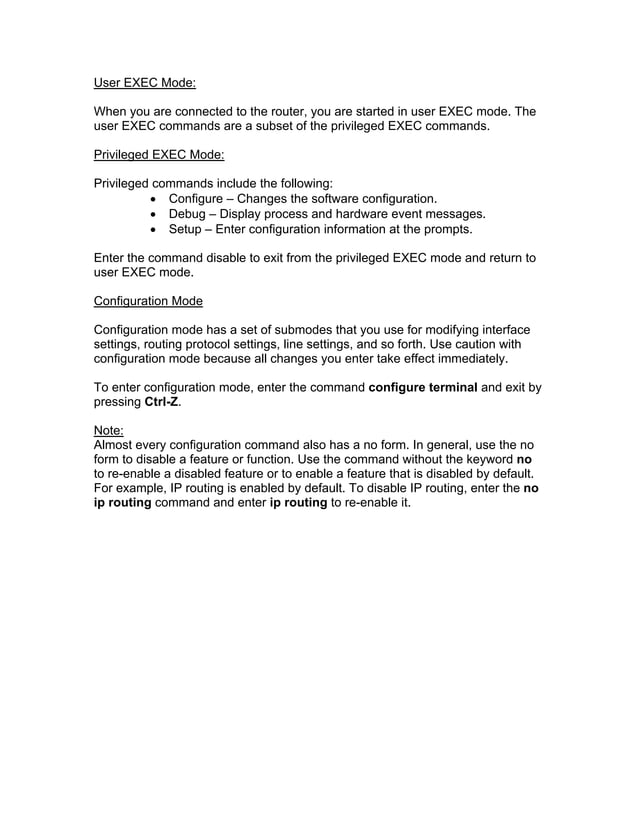 General lab documentation~cisco router configuration | PDF