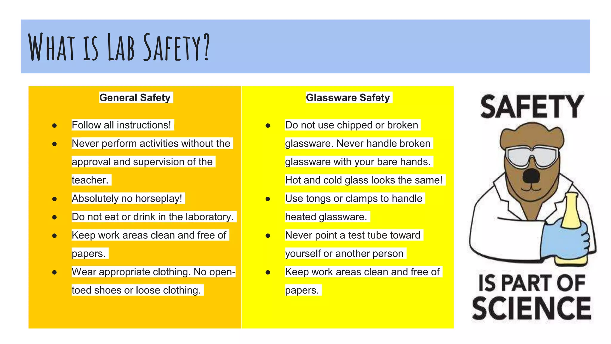 General lab safety | PPTX