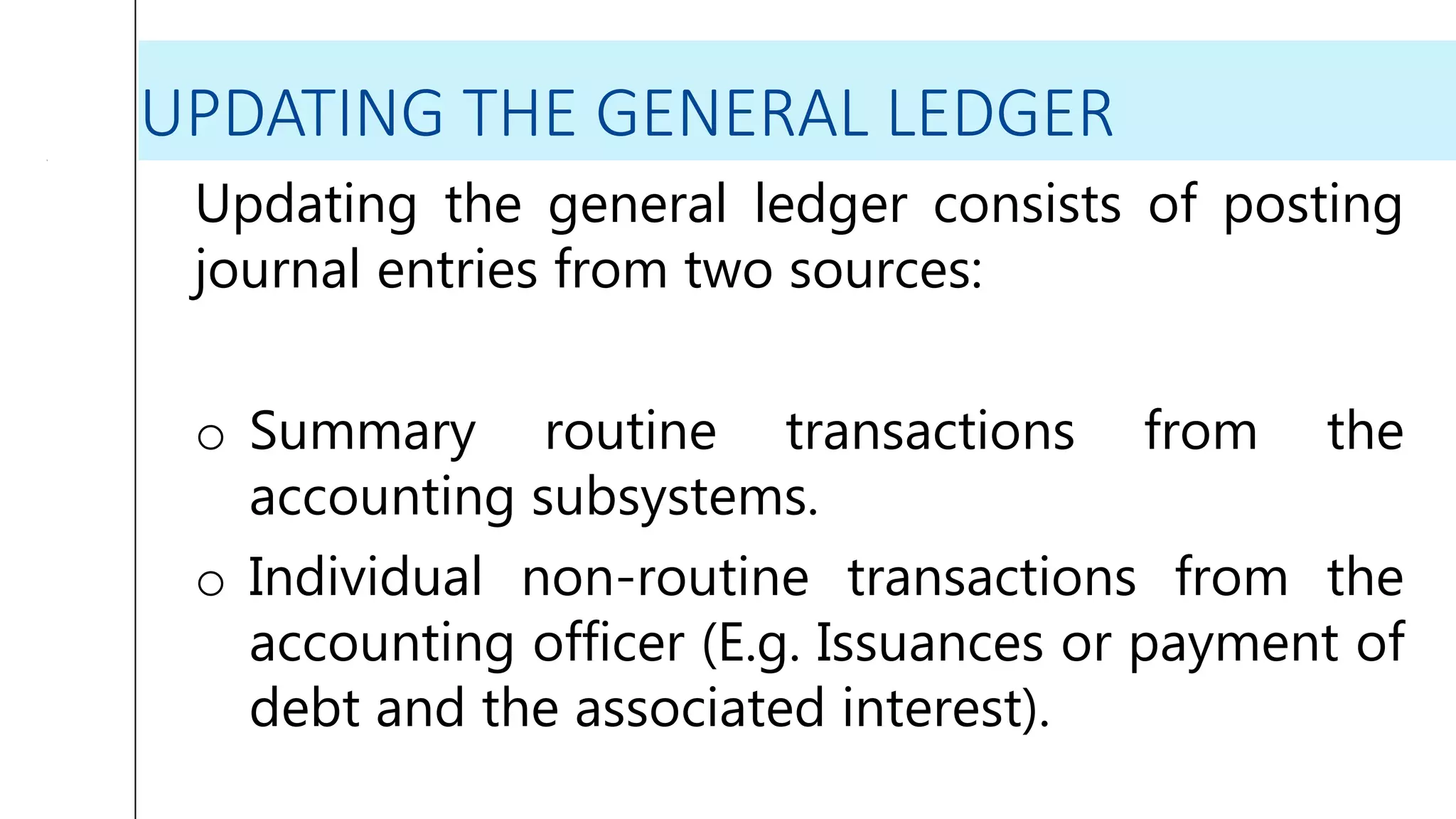 General Ledger and Financial Reporting System (GLFRS) | PPTX