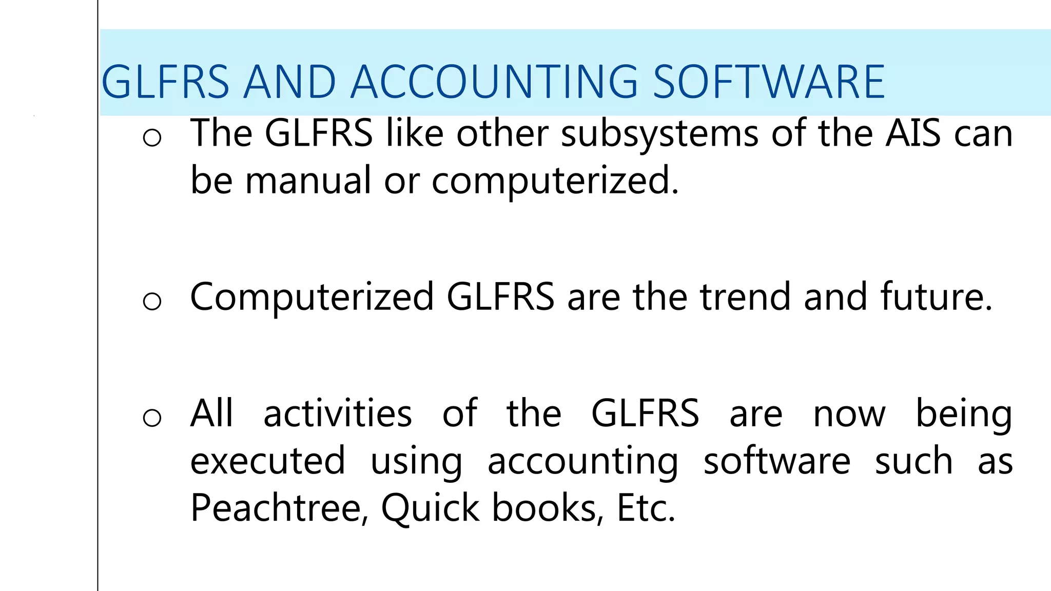 General Ledger and Financial Reporting System (GLFRS) | PPTX