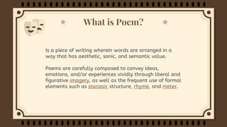 DEFINITION AND CHARACTERISTIC OF POEM | PPTX