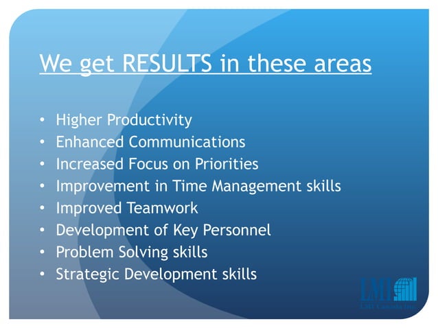 LMI Canada Information Presentation | PPT