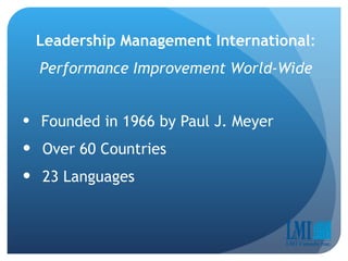 LMI Canada Information Presentation | PPT