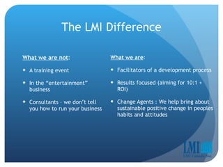 LMI Canada Information Presentation | PPT | Business | Business and Finance