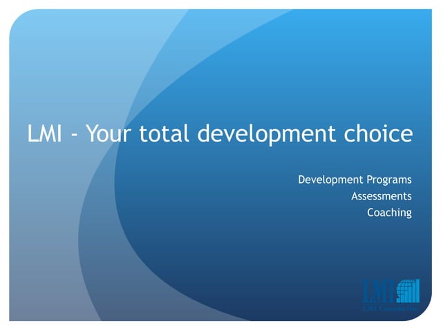 LMI Canada Information Presentation | PPT | Business | Business and Finance