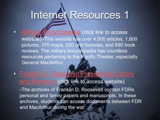 General MacArthur and the Philippines | PPTX