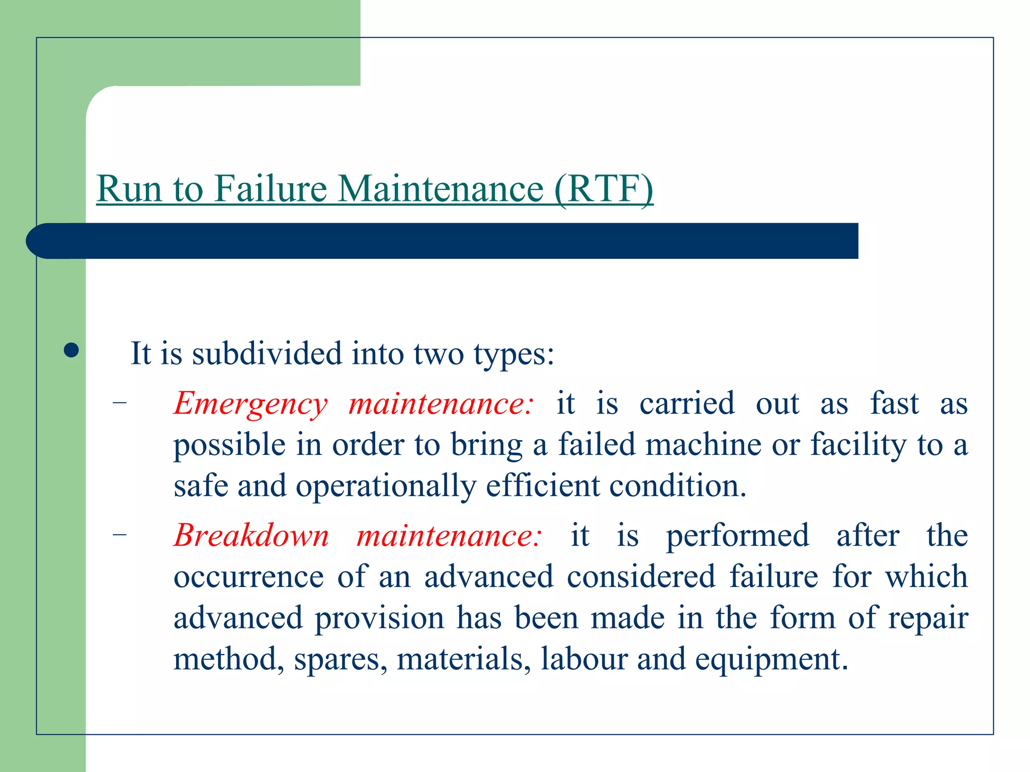 General Maintenance | PPT