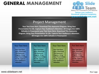 General management powerpoint presentation slides. | PDF
