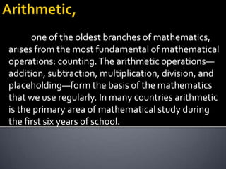 General mathematics | PPTX