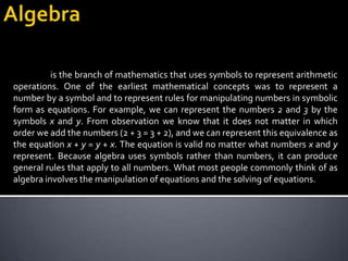 General mathematics | PPTX