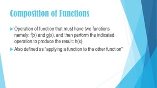 General Mathematics - Composition of Functions | PDF