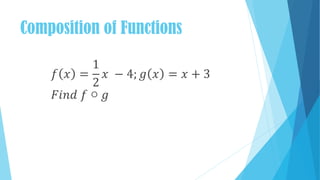 General Mathematics - Composition of Functions | PDF