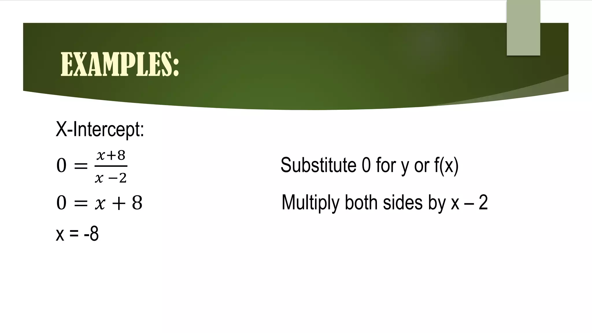General Mathematics Intercepts Of Rational Functions Pdf