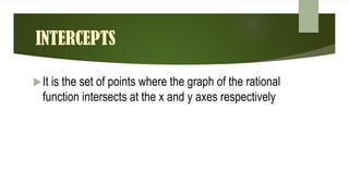General Mathematics - Intercepts of Rational Functions | PDF