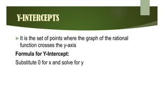 General Mathematics - Intercepts of Rational Functions | PDF