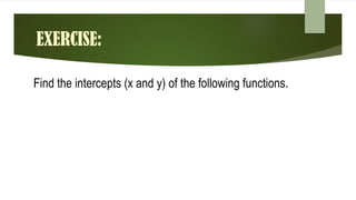 General Mathematics - Intercepts of Rational Functions | PDF