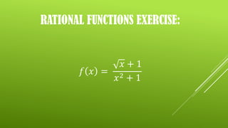 General Mathematics - Rational Functions | PPT