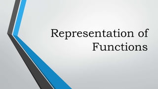 General Mathematics - Representation and Types of Functions | PPTX