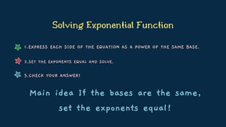 General mathematics Exponential Function | PDF