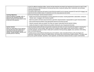 Applications of Sequences and Series in Financial Mathematics for ...