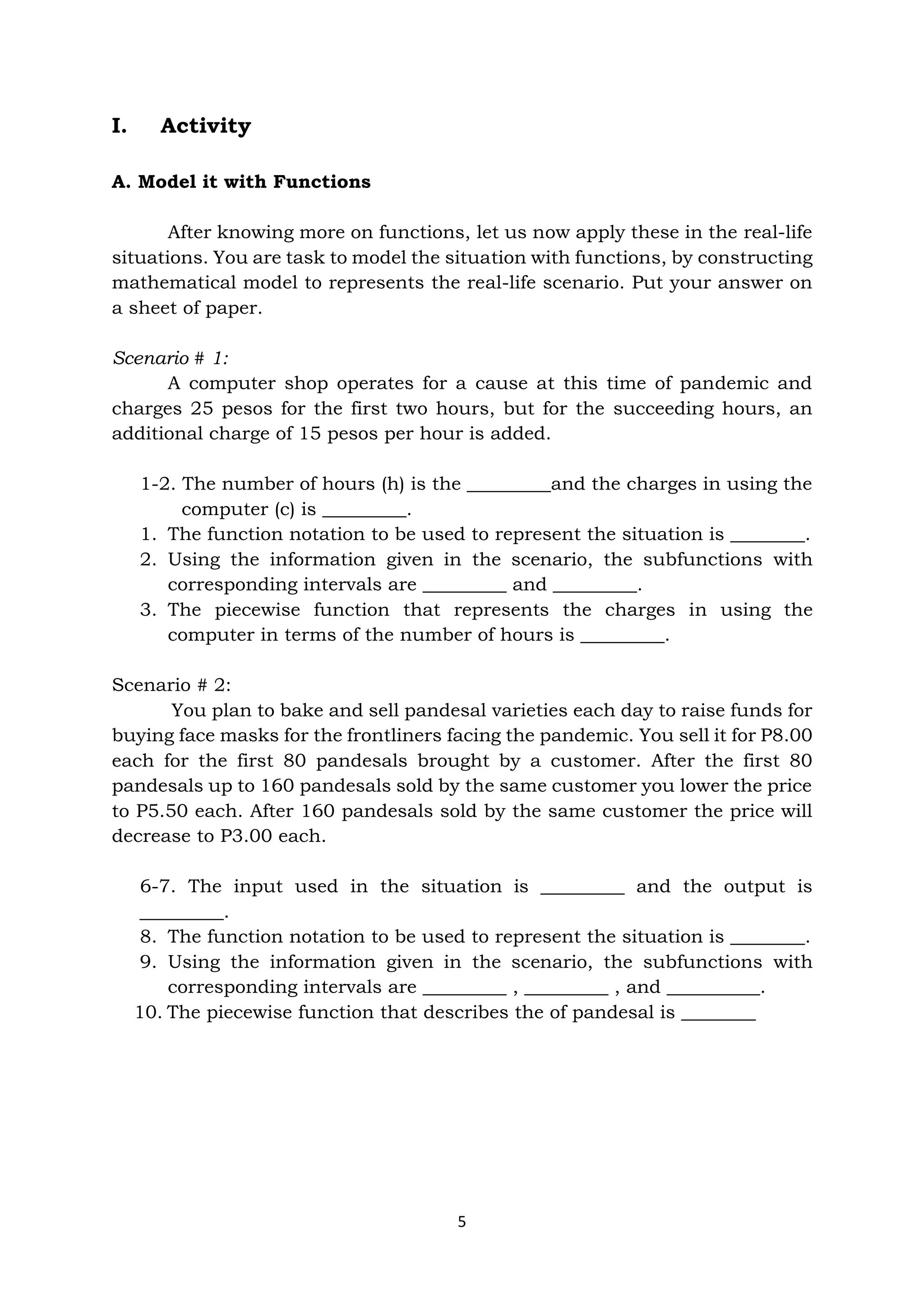 PIECEWISE FUNCTION | PDF