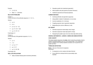 Comprehensive General Mathematics: Income, Percentages, and Sequences ...