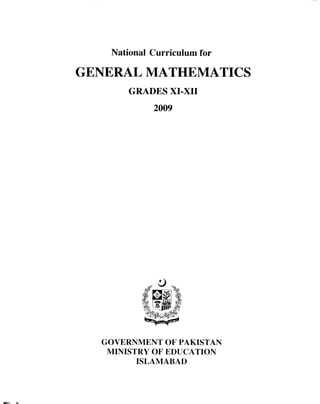General Mathematics (XI-XII) | PDF