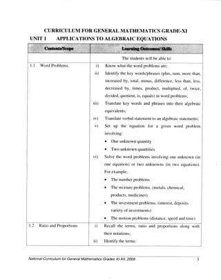 General Mathematics (XI-XII) | PDF