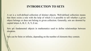 General Mathematis with the Topic of SETs Story | PPTX