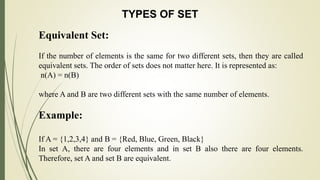 General Mathematis with the Topic of SETs Story | PPTX