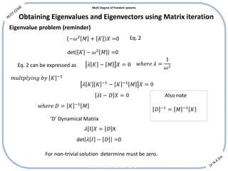 General MDOF System Equations and Solution.pdf