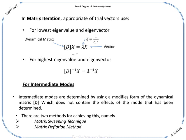 General Mdof System Equations And Solution Pdf