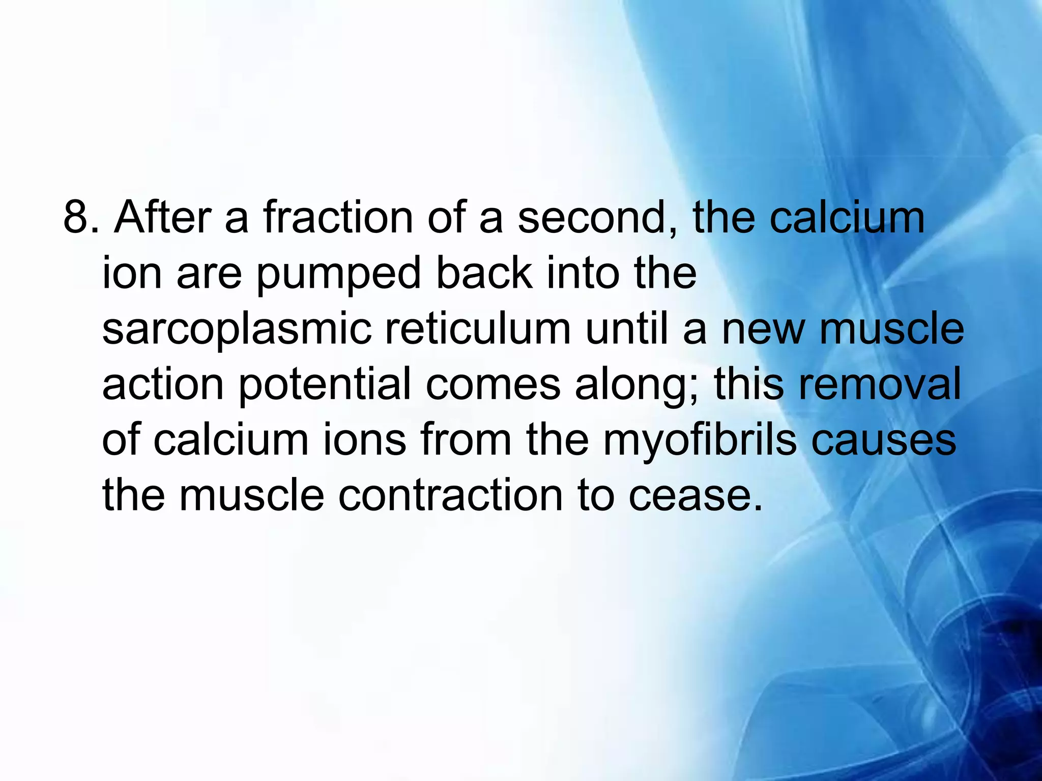 General mechanism of muscle contraction | PPTX