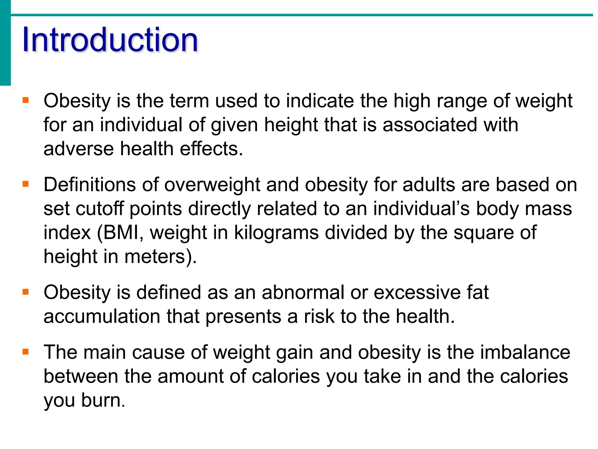 General Medicine - Obesity slides.ppt