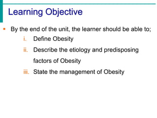 General Medicine - Obesity slides.ppt