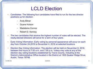 LCCO General Meeting 110316 | PPT