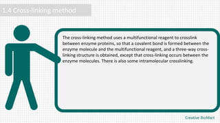General method of enzyme immobilization and its carrier characteristics ...
