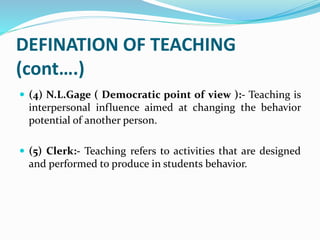 General method of teaching edited | PPTX