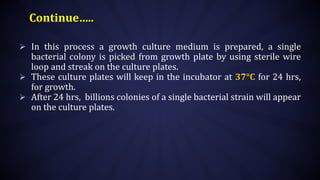 microorganisms cultivation, isolation,purification and characterization. | PPTX