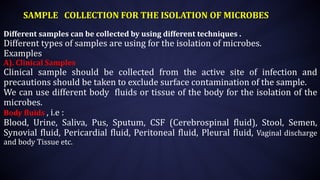 microorganisms cultivation, isolation,purification and characterization. | PPTX